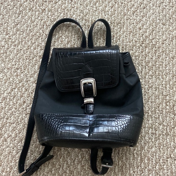 Brighton | Bags | Black Leather Backpack | Poshmark